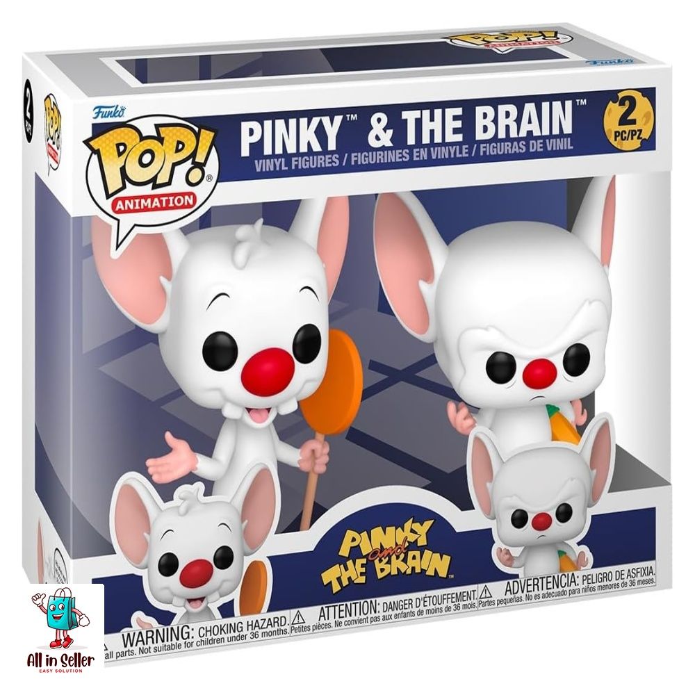 Funko Pop! Animation: Animaniacs - Pinky & The Brain - 2 Pack - Vinyl ...