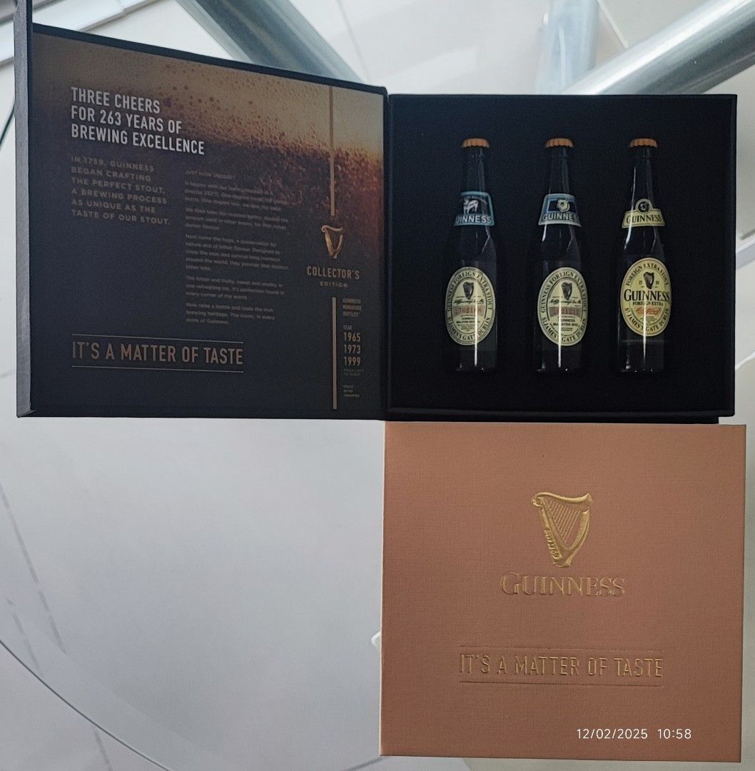 Guinness Collector's Edition Miniature Bottles, Hobbies & Toys ...