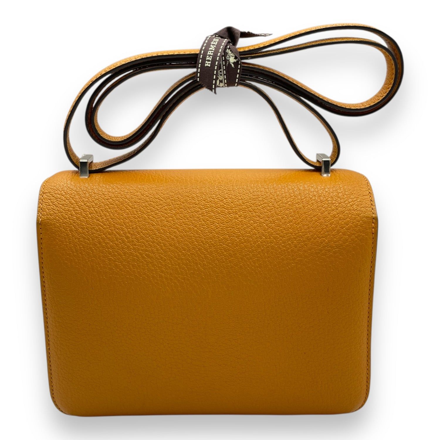 Hermès Constance 18 Moutarde/Rose Lipstick in Chevre Mysore, Palladium ...