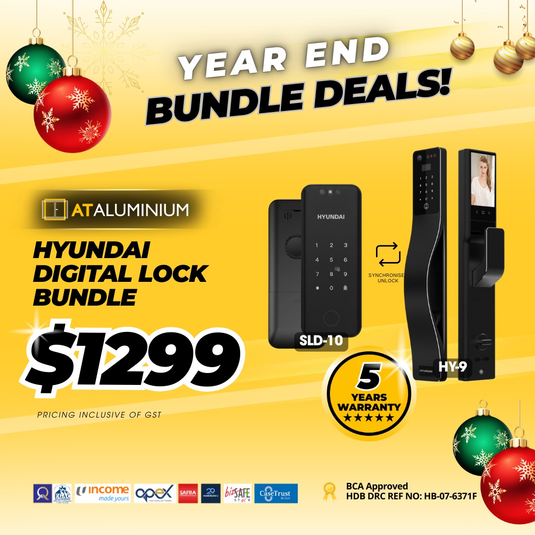 Hyundai Digital Lock Bundle (HY-9 + SLD-10), Furniture & Home Living ...