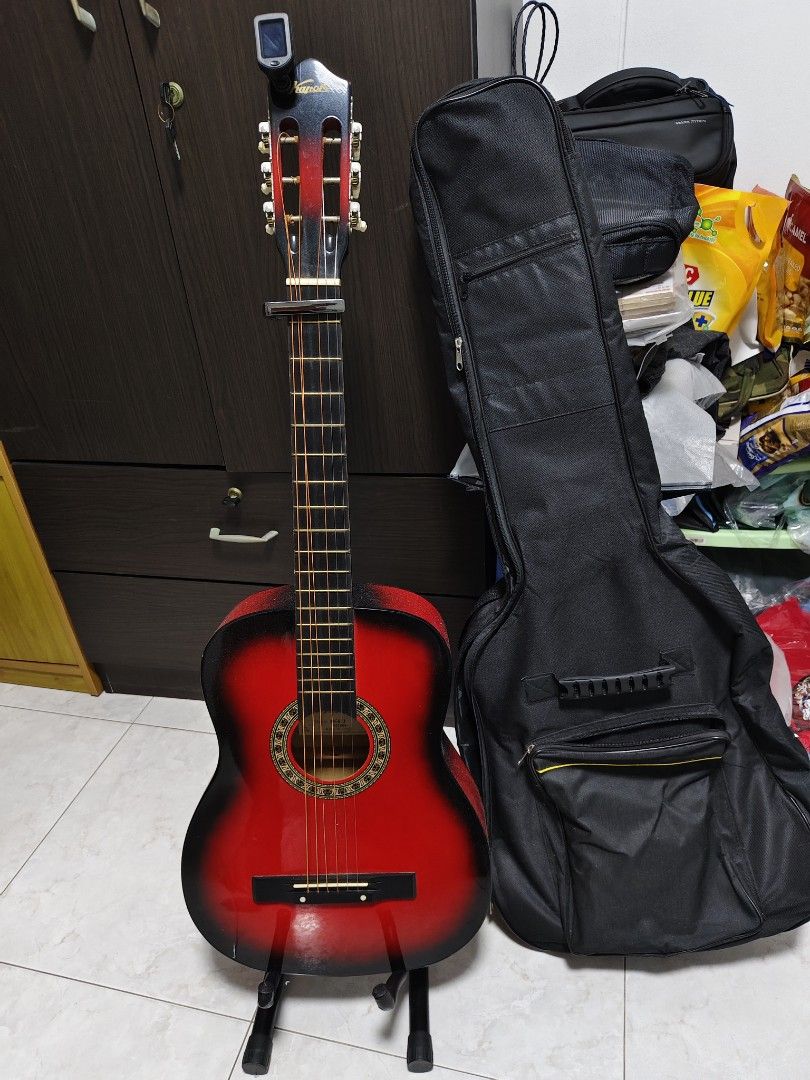 Kapok MG813 Acoustic Guitar with Case, Hobbies & Toys, Musical ...