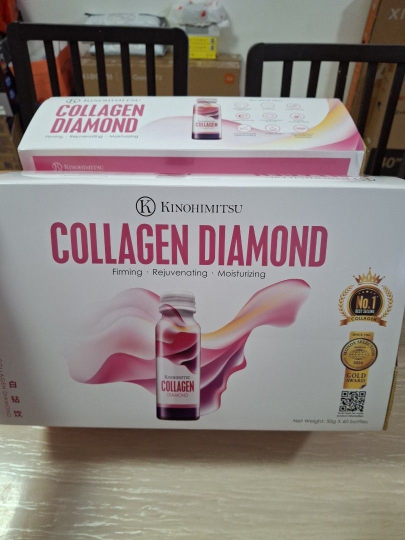 Kinohimitsu Collagen Diamond 60 bottle Unopen Box, Expiry 2028 Apr ...