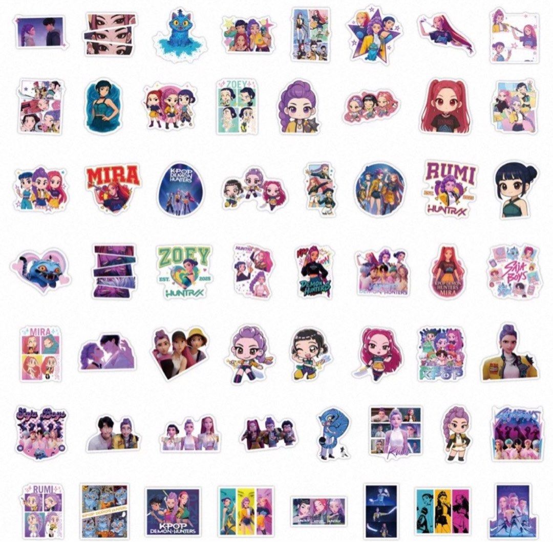 Kpop Demon Hunters Stickers - Huntrix, Hobbies & Toys, Art & Prints on ...