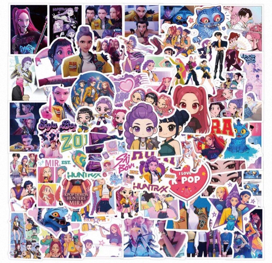 Kpop Demon Hunters Stickers - Huntrix, Hobbies & Toys, Art & Prints on ...
