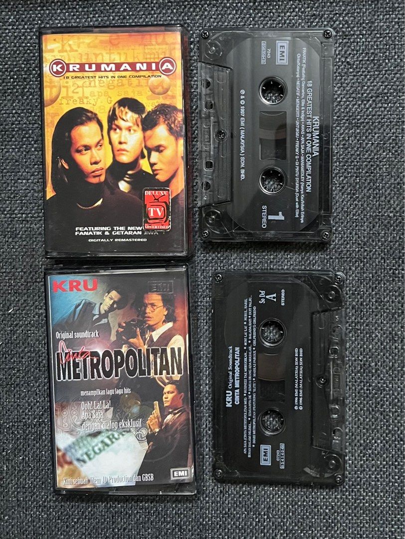 KRU cinta metropolitan krumania kaset rap melayu NOT Vinyl CD, Hobbies ...
