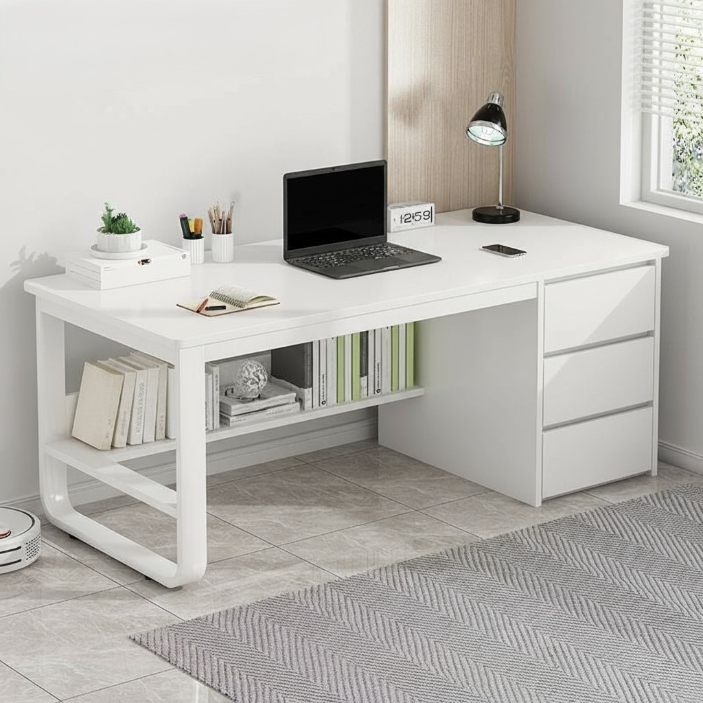 Large Study Table | Spacious Computer Desk | Functional Office ...
