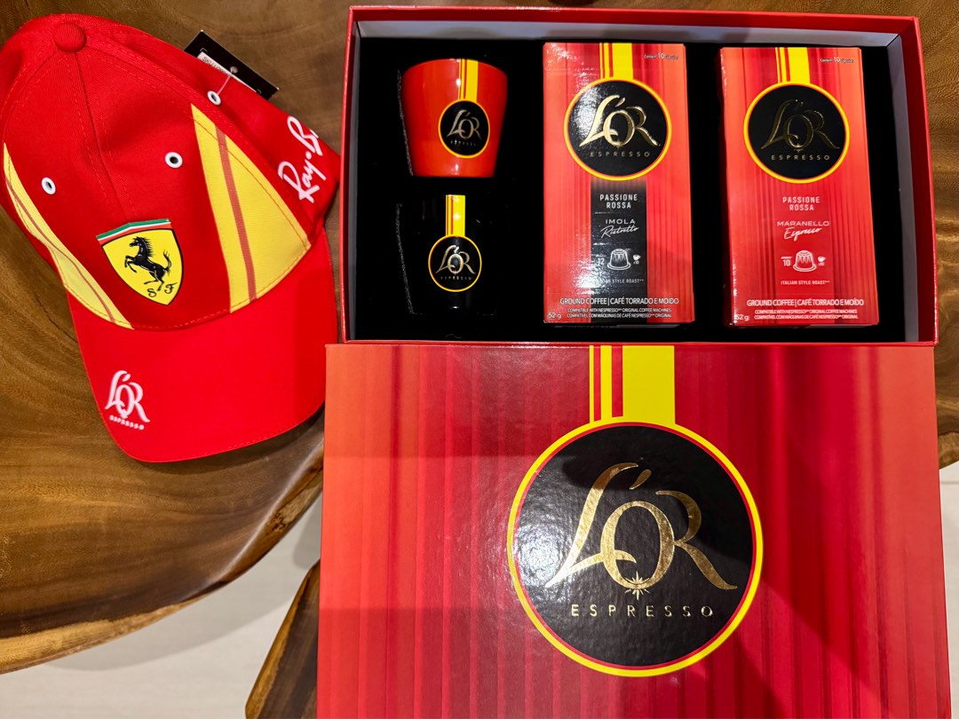 L'OR Espresso Ferrari Gift Set, Food & Drinks, Beverages on Carousell