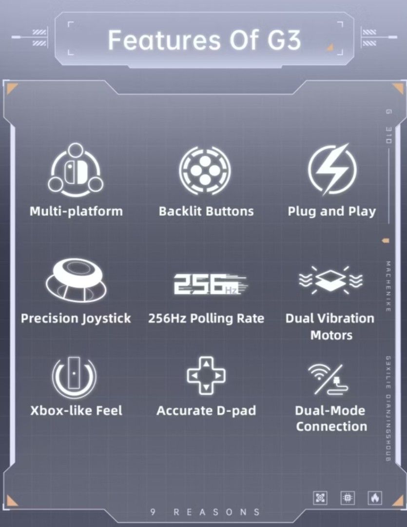 Machenike G310 Wired Gaming Controllers Pc Android Harmony OS Smart TV ...