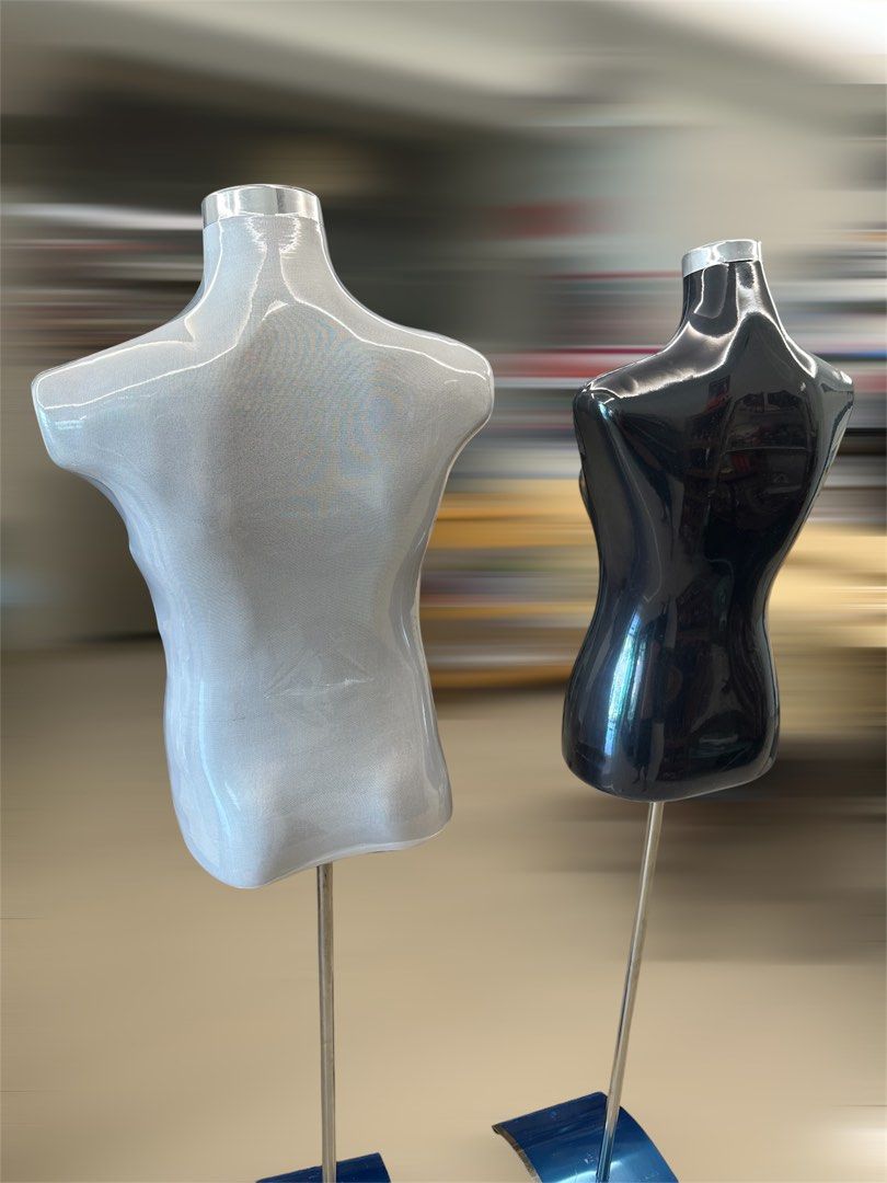 Male & Female Torso Mannequin Half Body With SQ STAND, Women's Fashion ...