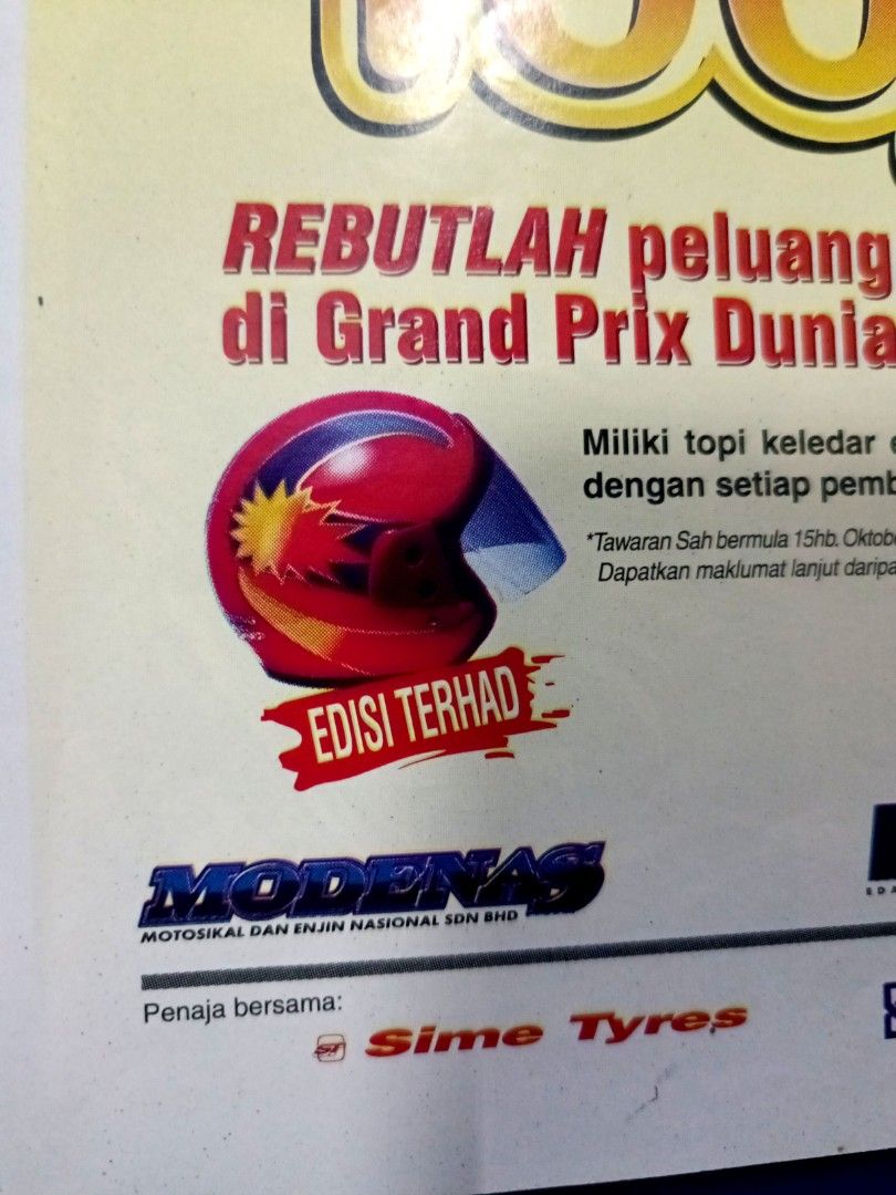 Modenas Perayaan 100,000 Unit Poster, Hobbies & Toys, Collectibles ...