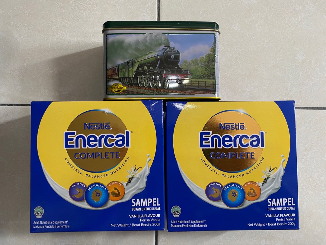 Nestle Enercal Complete Vanilla Flavour Sample & English Breakfast Tea ...
