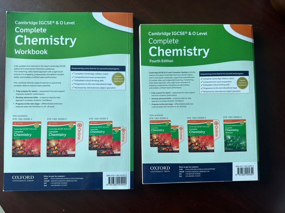 NEW Cambridge IGCSE & O Level Complete Chemistry: Student Book (Fourth Edition), 興趣及遊戲, 書本 & 文具 ...