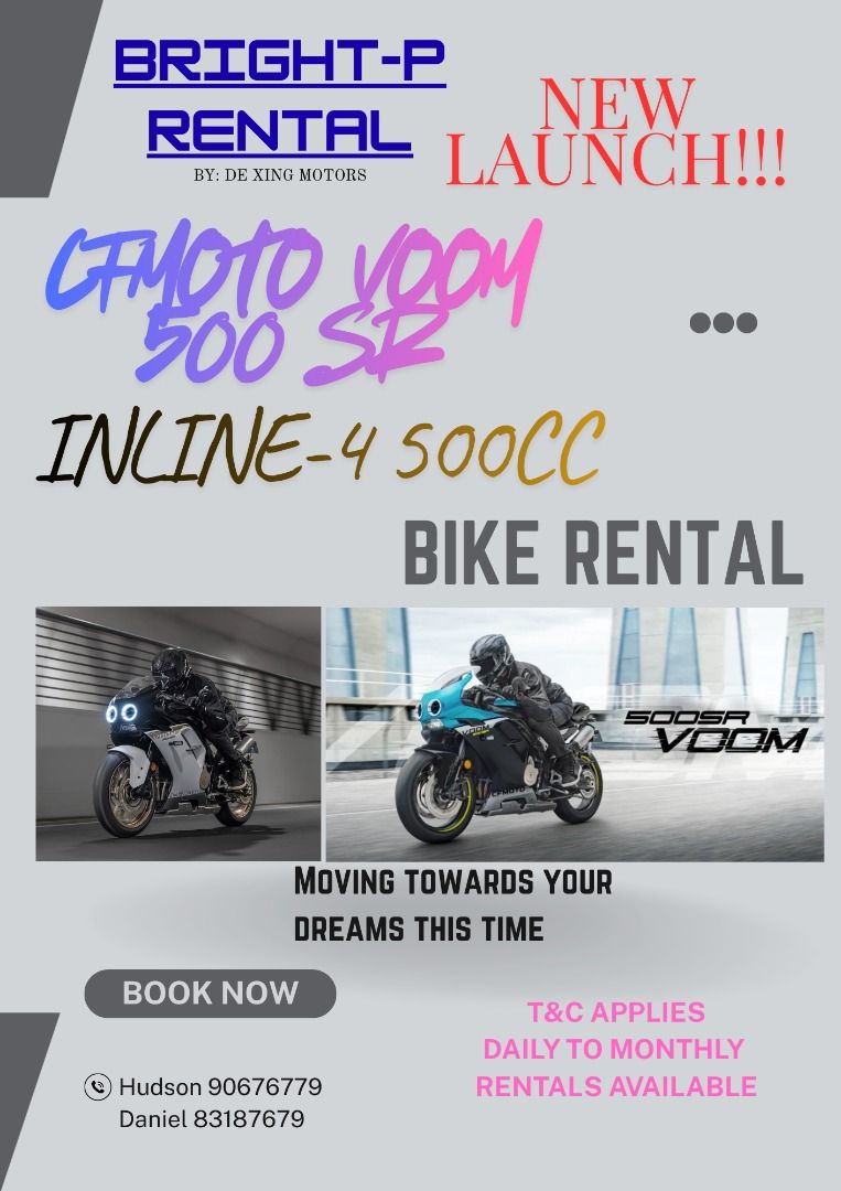 NEW LAUNCH!!! CFMOTO VOOM 500SR, Announcements on Carousell