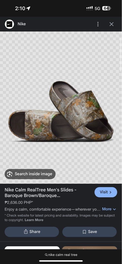 nike calm real tree, Men's Fashion, Footwear, Sneakers on Carousell