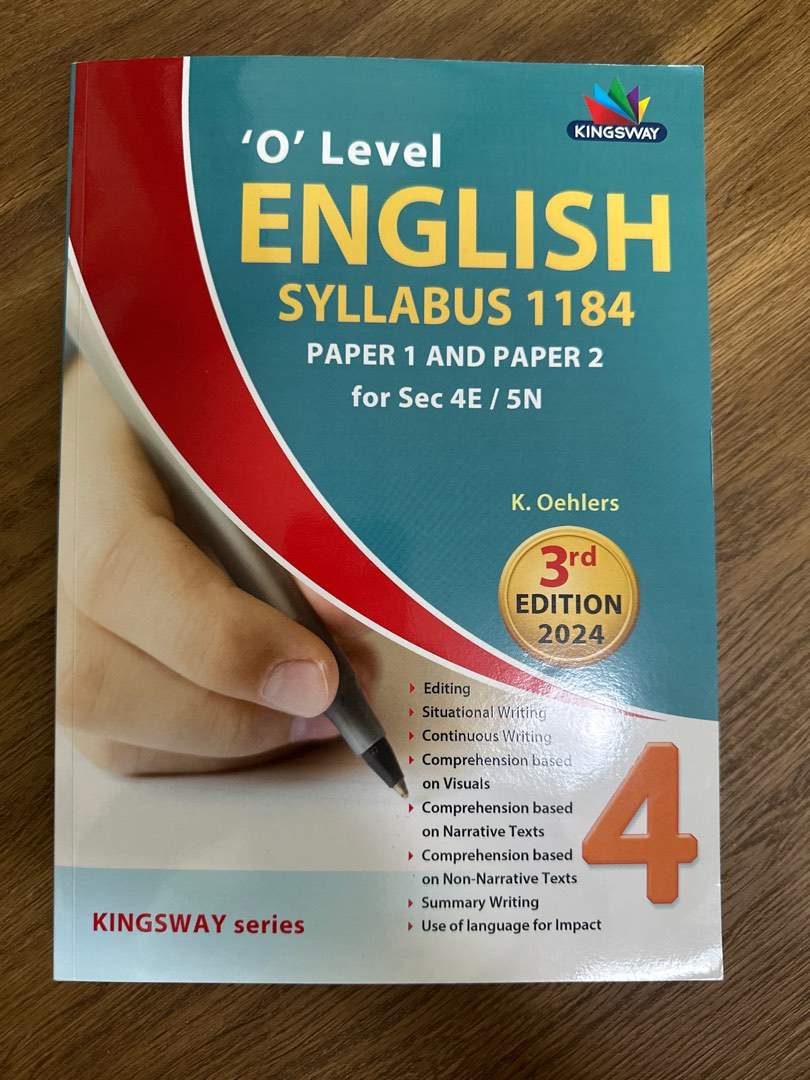 O' Level English Syllabus 1184 Textbook, Hobbies & Toys, Books ...