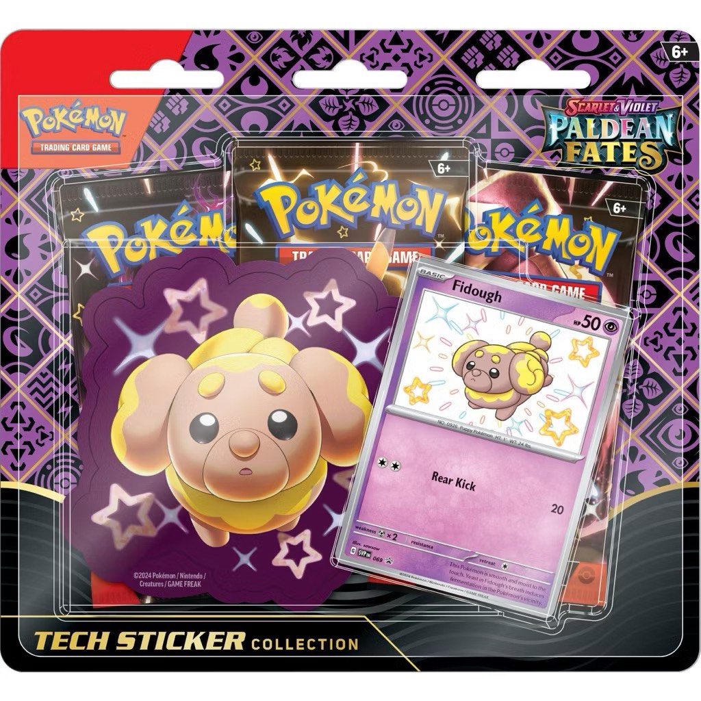 Paldean Fates tech sticker collection Pokemon (Eng), Hobbies & Toys ...