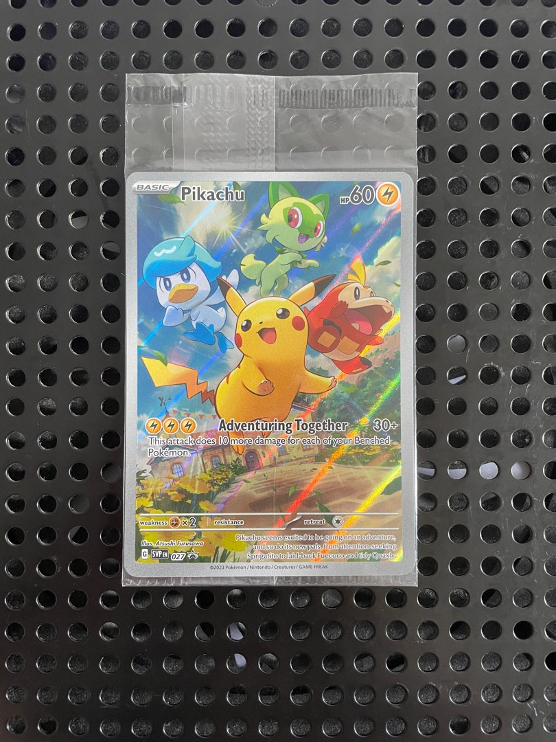 Pikachu SVP 027 Paldea Evolved ETB black star promo Elite Trainer Box ...