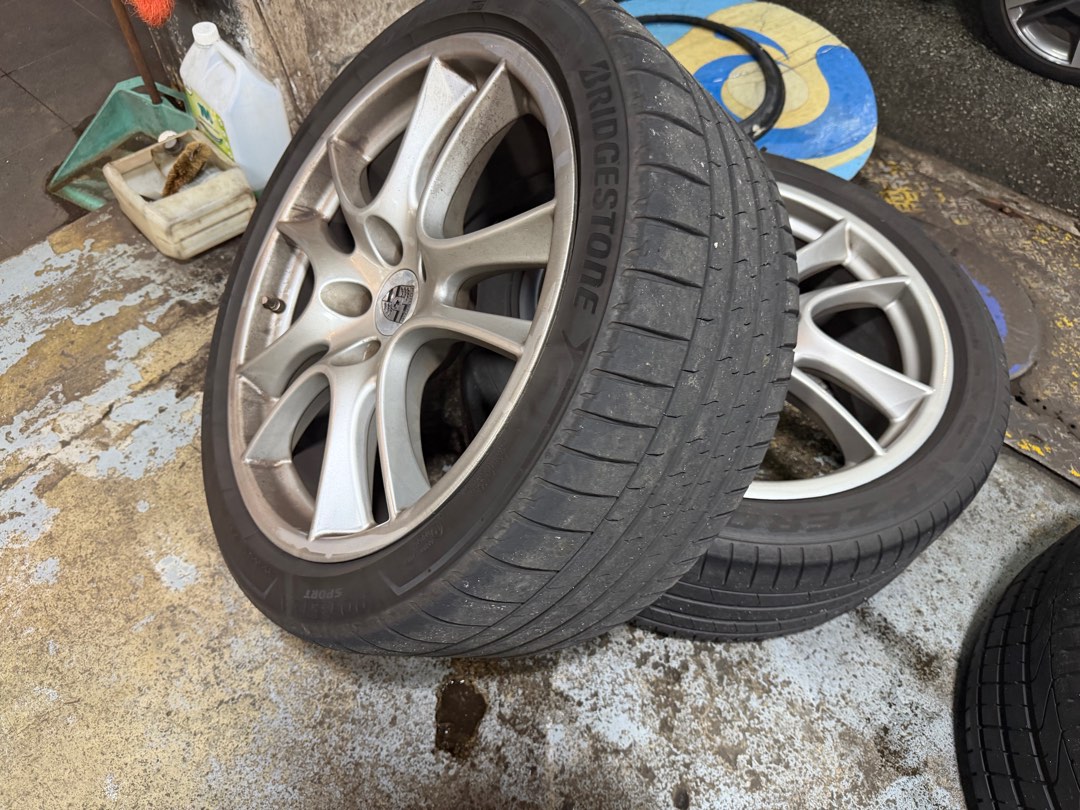 Porsche Cayenne 21” Rim with tyre, Car Accessories, Tyres & Rims on ...
