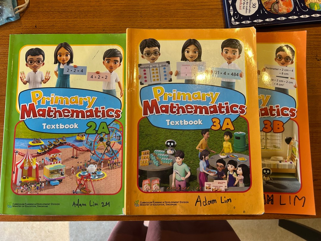 Primary Mathematics Textbook 2A, 3A, 3B, Hobbies & Toys, Books ...