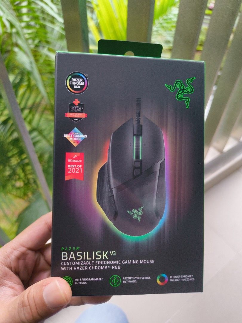 Razer Basilisk V3 - Customizable Ergonomic Gaming Mouse, Computers ...