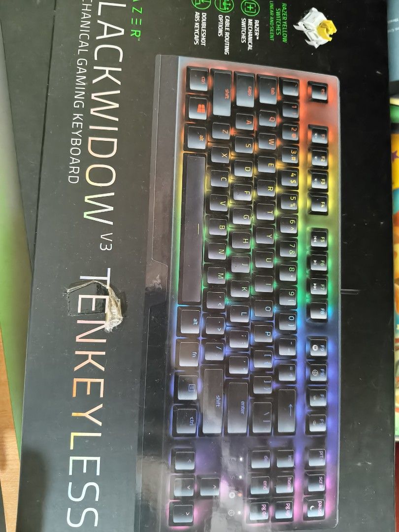 Razer Blackwidow V3 Tenkeyless, Computers & Tech, Parts & Accessories ...