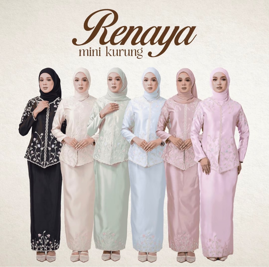 Hijabistahub Renaya Mini Kurung, Women's Fashion, Muslimah Fashion ...