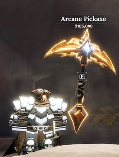 The forge roblox account with angel, arcane pickaxe, Video Gaming ...