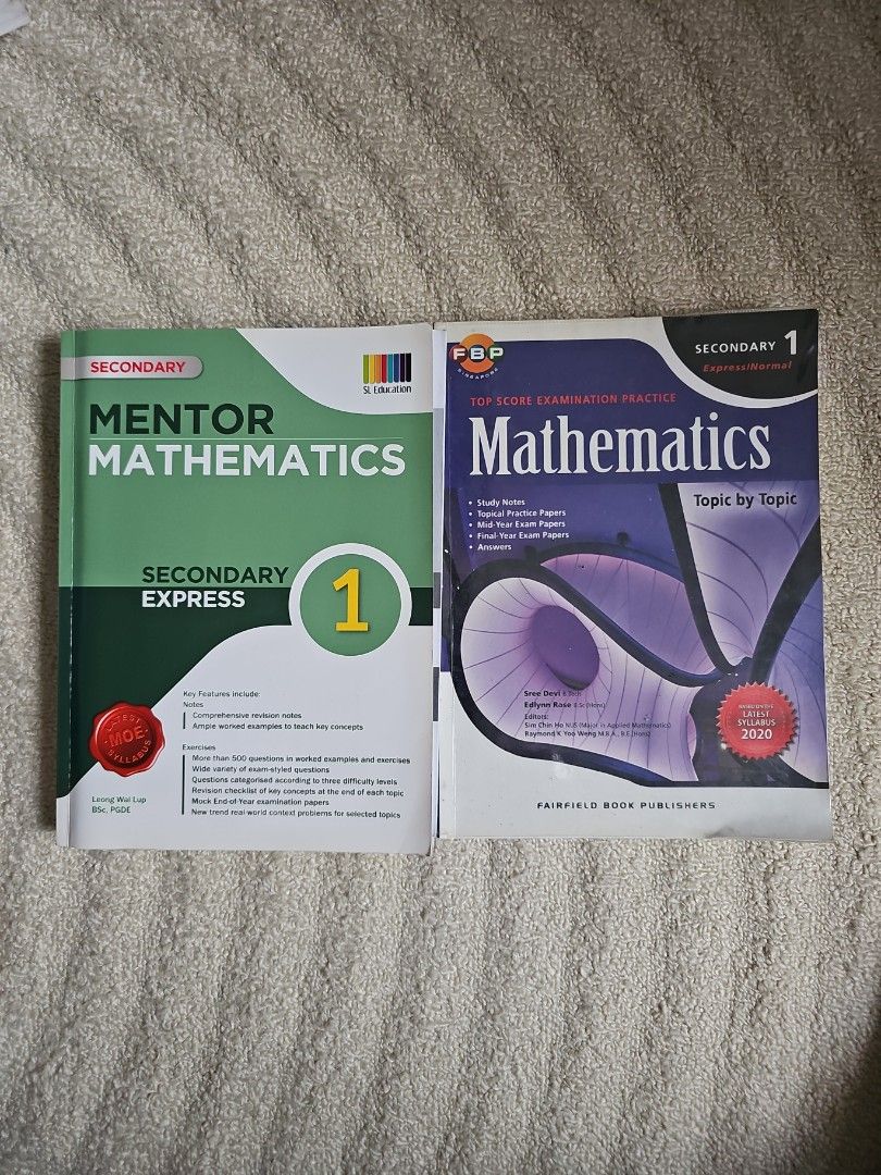 Secondary 1 Mathematics Textbooks, Hobbies & Toys, Books & Magazines ...