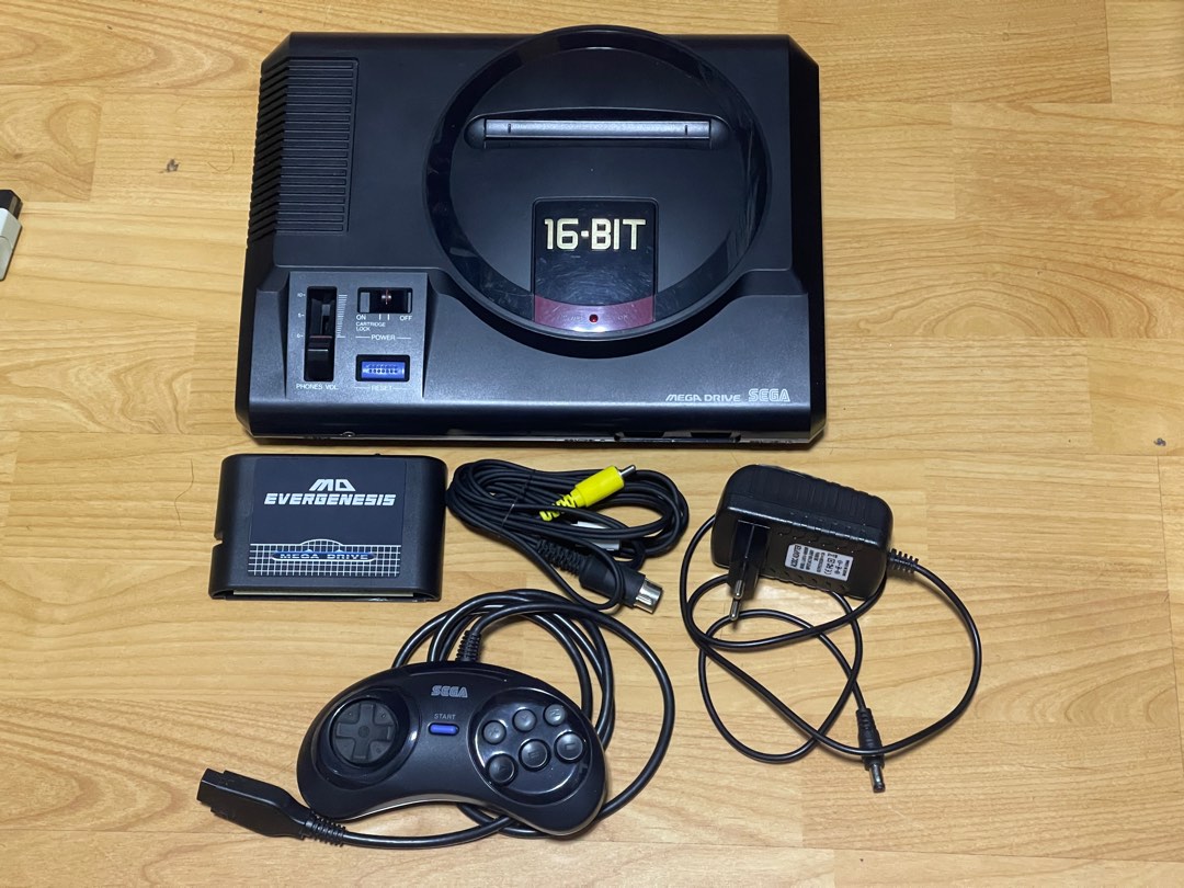 Sega Mega drive Model 1 with Flash Cart, Video Gaming, Video Game ...
