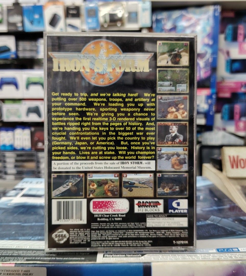 Sega Saturn Iron Storm, Video Gaming, Video Games, Others on Carousell