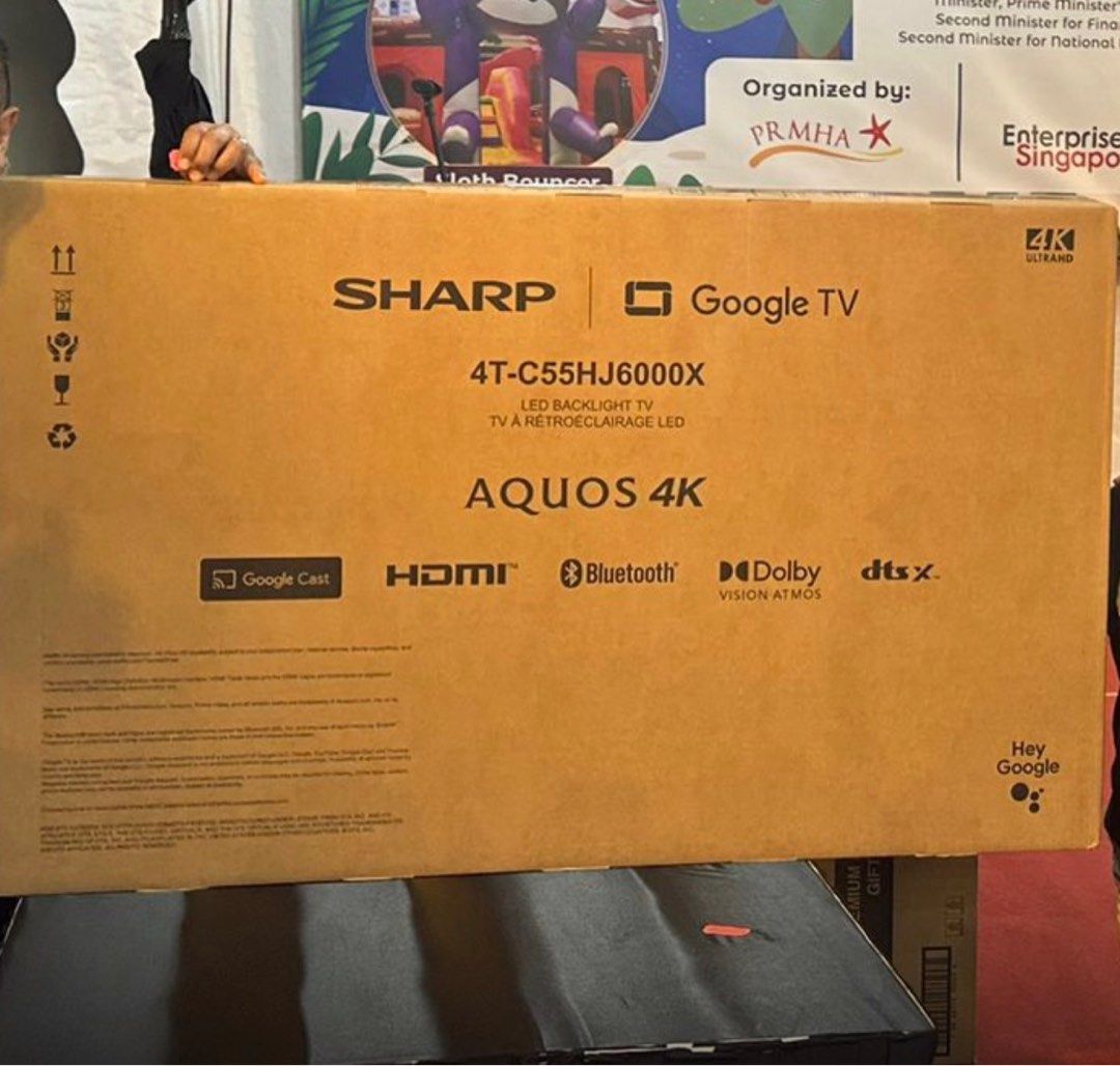 Sharp Aquos 4K Google TV 4T-C55HJ6000X, TV & Home Appliances, TV ...