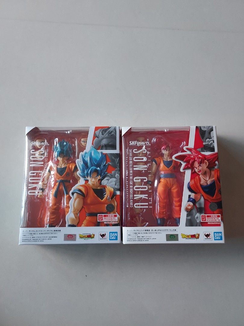 s.h.figuarts/ shf/ shfiguarts Super Saiyan Blue & Super Saiyan God Goku ...
