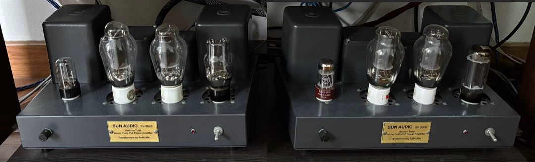 Sun Audio SV-300B Push Pull Mono Amplifiers & Rogers LS3/5A Speakers ...
