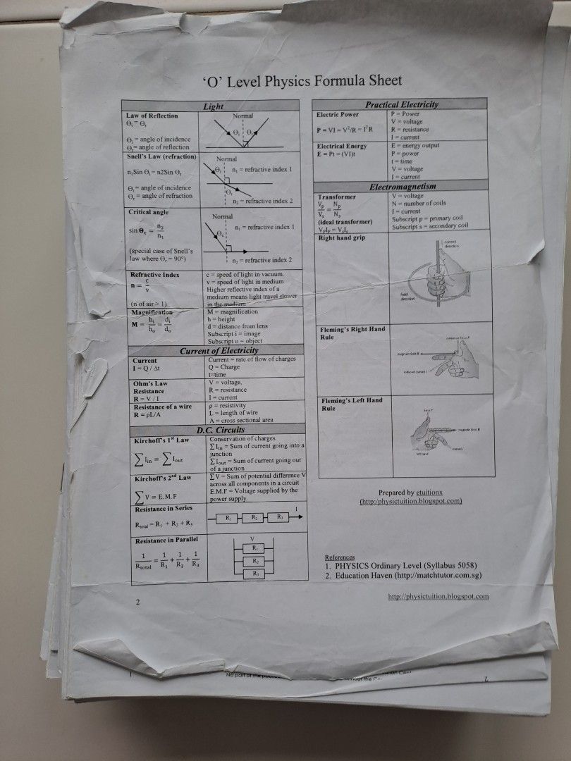 The Learning Lab O Level Physics notes and practices, Hobbies & Toys ...