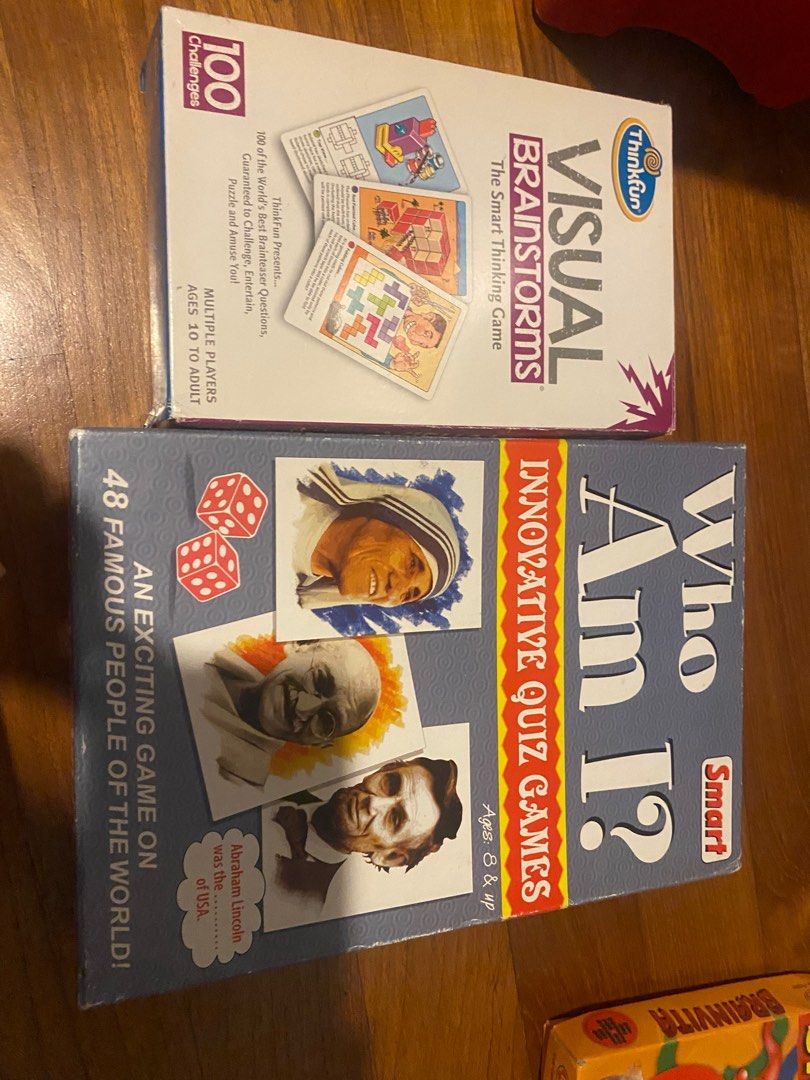 ThinkFun Visual Brainstorms & Smart Who Am I? Quiz Games, Hobbies ...