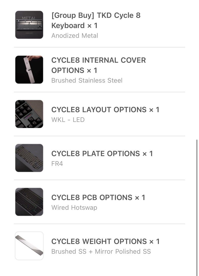 TKD Cycle 8 Keyboard Anodized Gun Metal, Computers & Tech, Parts ...