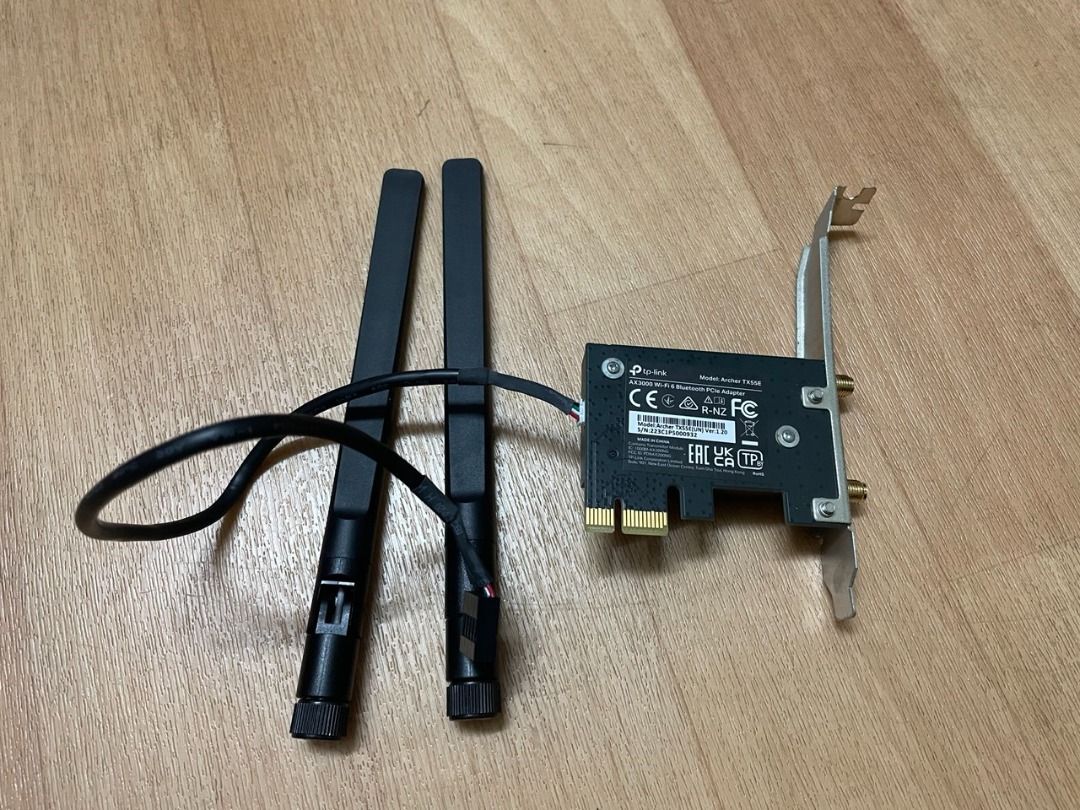 TP-Link Archer TX55E Wi-Fi 6 Bluetooth PCIe Adapter, Computers & Tech ...