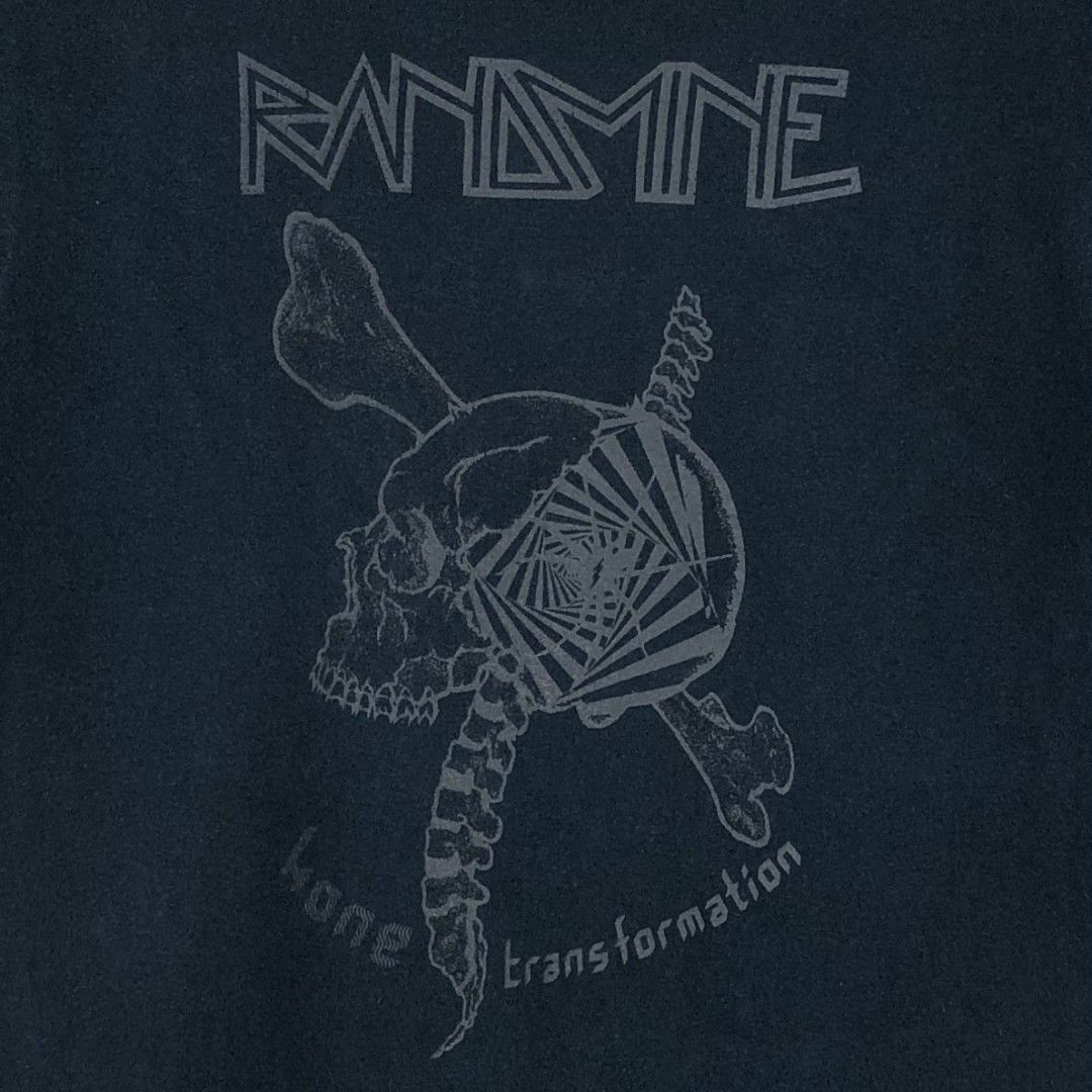 Vintage Anvil Ranomine Hone Transformation Pushead Design Black Tee ...