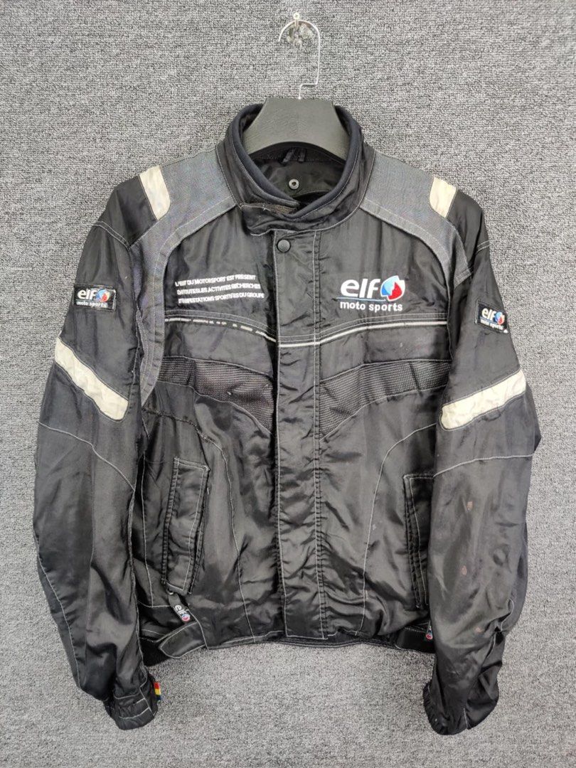 Vintage Elf Motorcycle Jacket, Men's Fashion, Coats, Jackets and ...