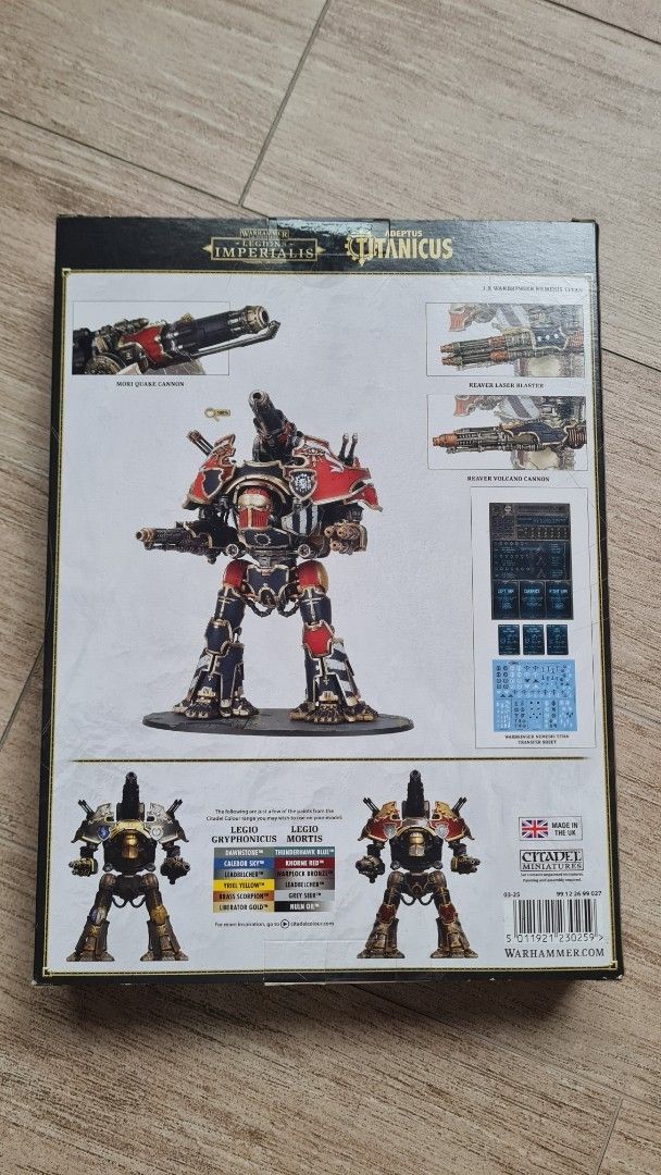 Warhammer Legions Imperialis Warbringer Nemesis Titan, Hobbies & Toys ...