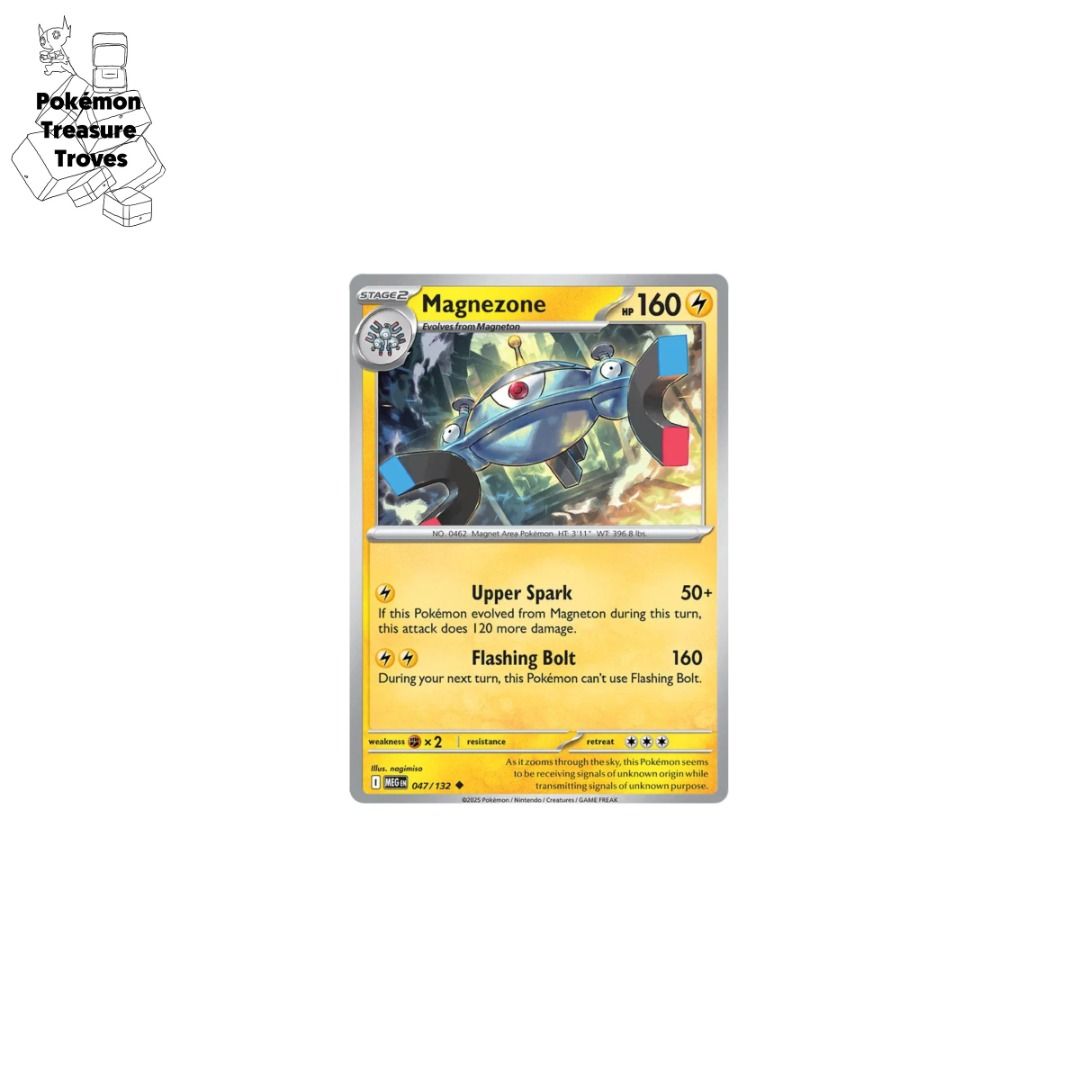 [$0.30/$0.50] Pokemon Mega Evolution Magnezone Normal / Reverse Holo ...