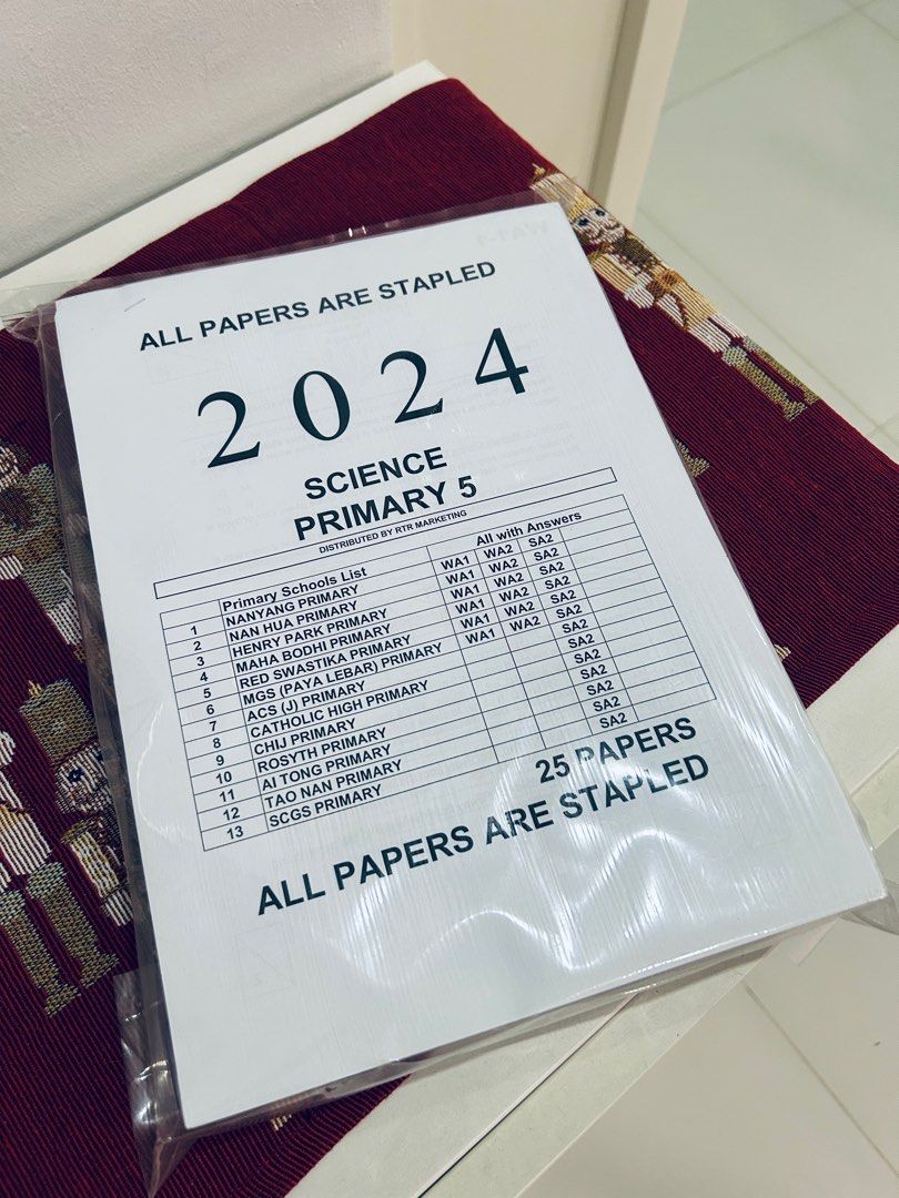 2024 Primary 5 Science Practice Papers, Hobbies & Toys, Books ...