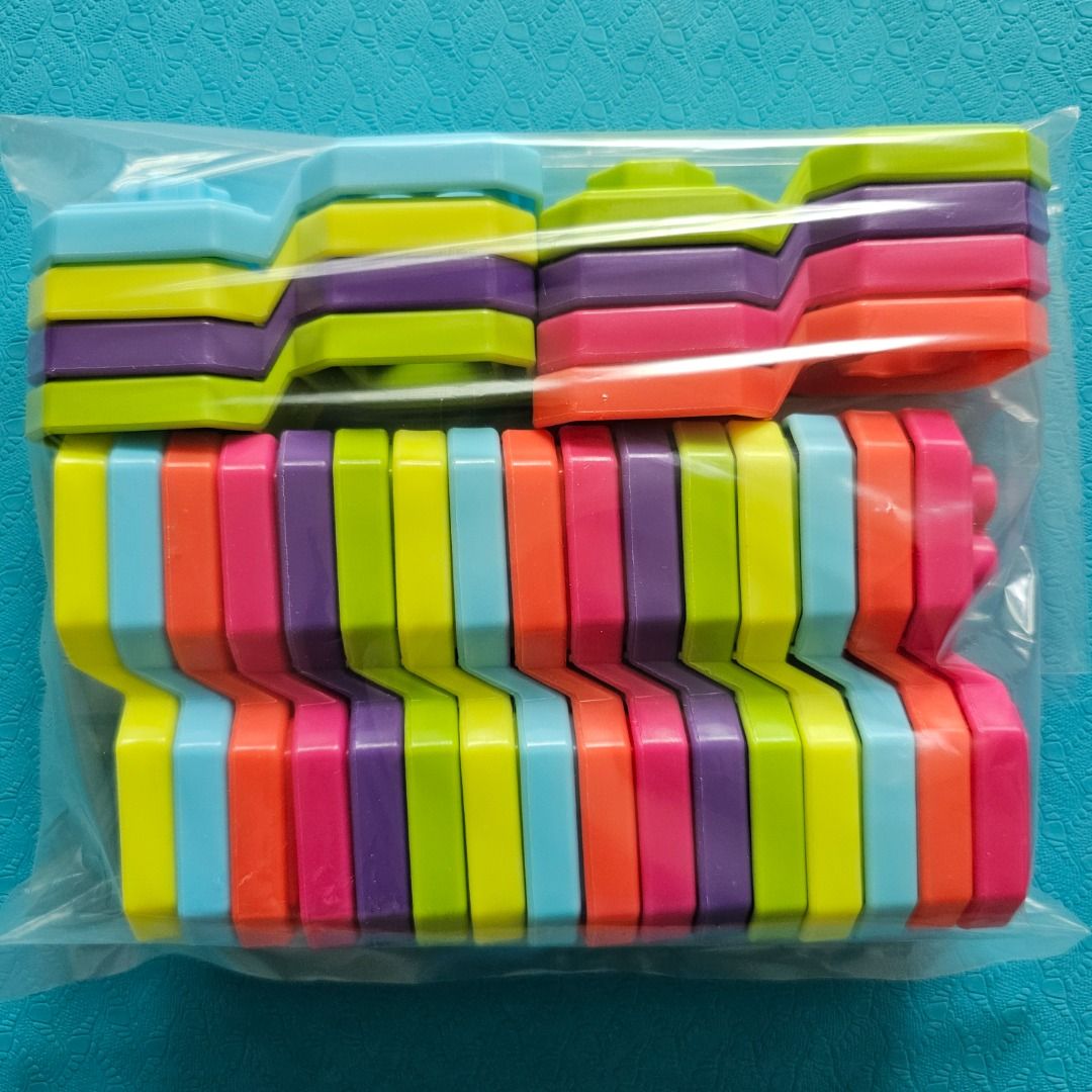 24 Piece Colourful Shapes Matching / Sorting / Stacking Toys, Hobbies ...