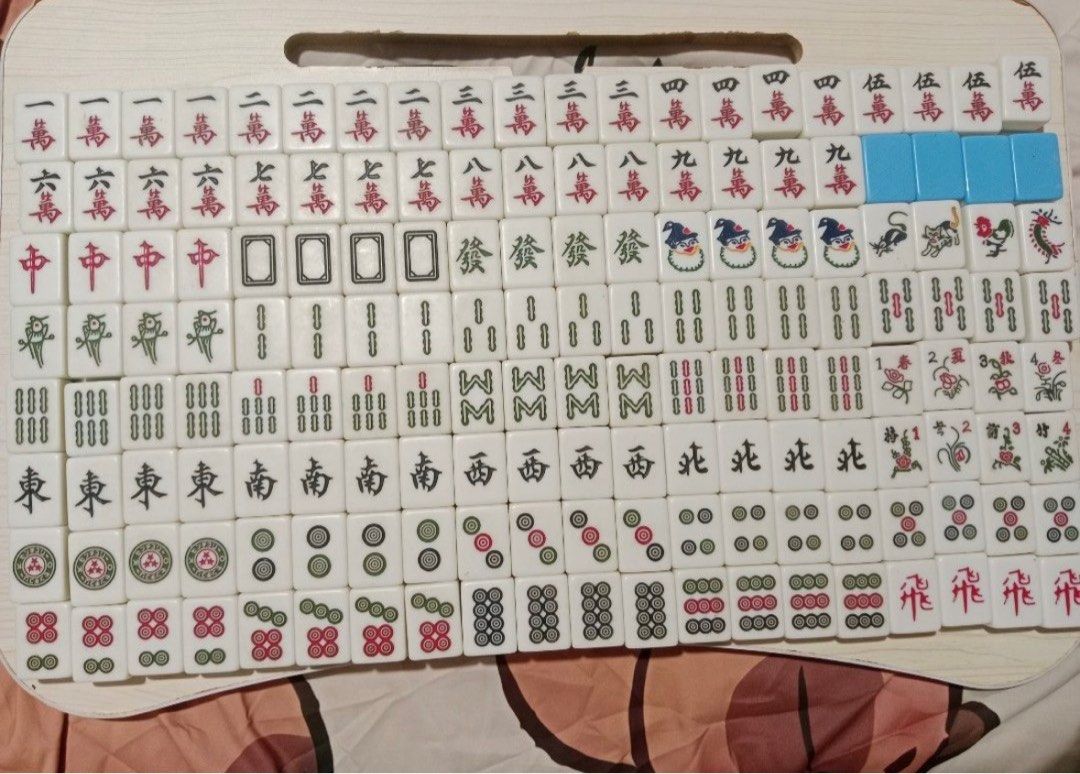 2 Set Automatic Magnetic Mahjong Tiles Size 37, Hobbies & Toys, Toys ...