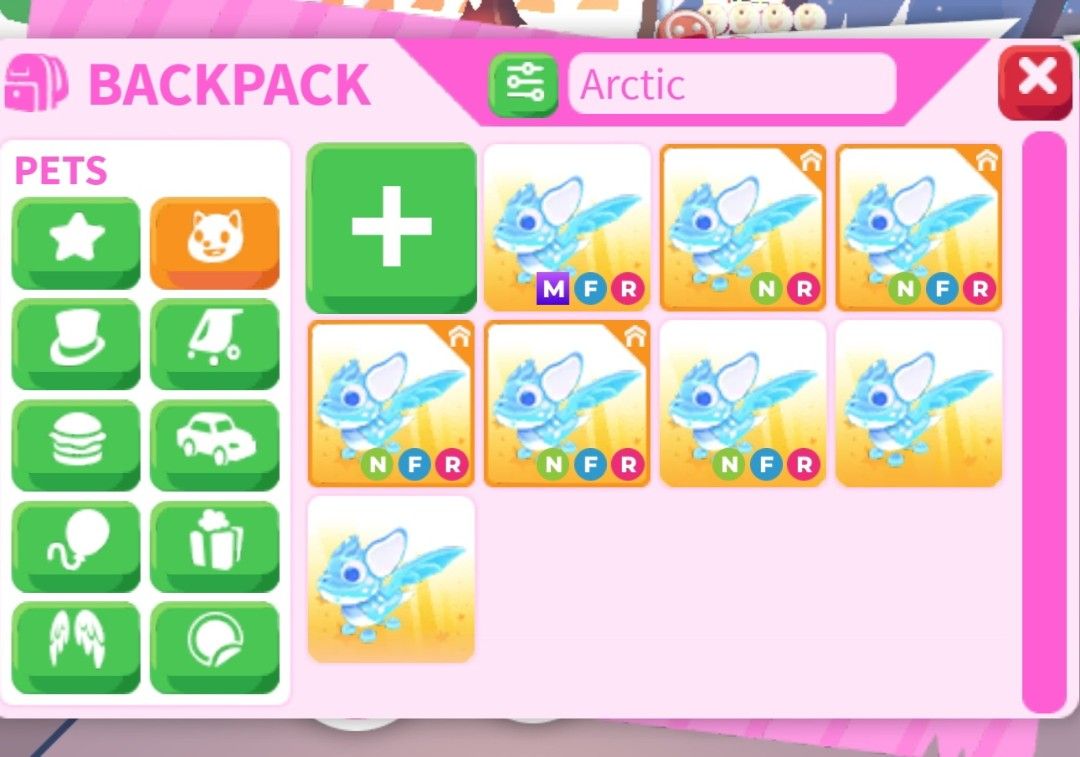 Adopt Me Arctic Dusk Dragon, Hobbies & Toys, Toys & Games on Carousell