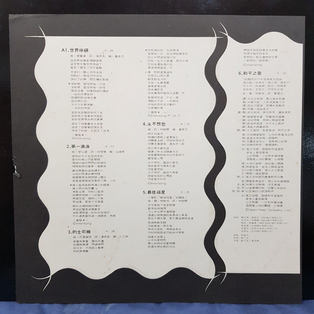 ALAN TAM 谭詠麟 - 第一滴泪 Vinyl Record LP 黑胶唱片, Hobbies & Toys, Music & Media ...