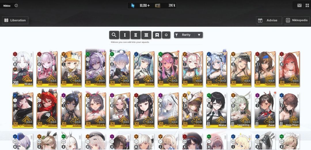 [America] Akun Nikke Godess of Victory Nikke: GoV 42 SSR 3 MLB 8 ...