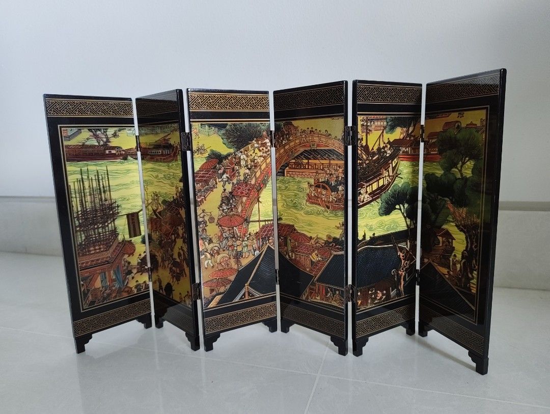 Ancient Vintage Screen Painting Display, Hobbies & Toys, Memorabilia ...