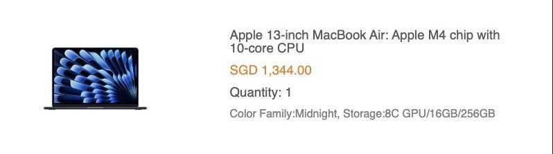 Apple 13-inch MacBook Air M4 (Midnight), Computers & Tech, Laptops ...