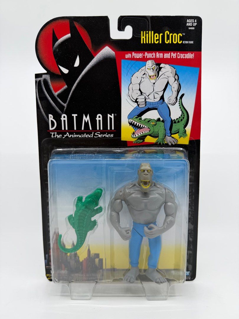 Batman The Animated Series KILLER CROC with Power-Punch Arm and Pet ...